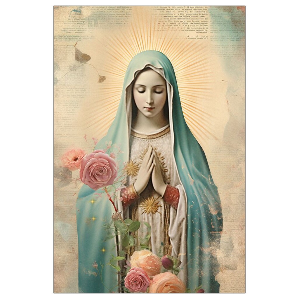 Vintage Our Lady of Fatima Prayer Card: Marian Devotion Keepsake - Etsy