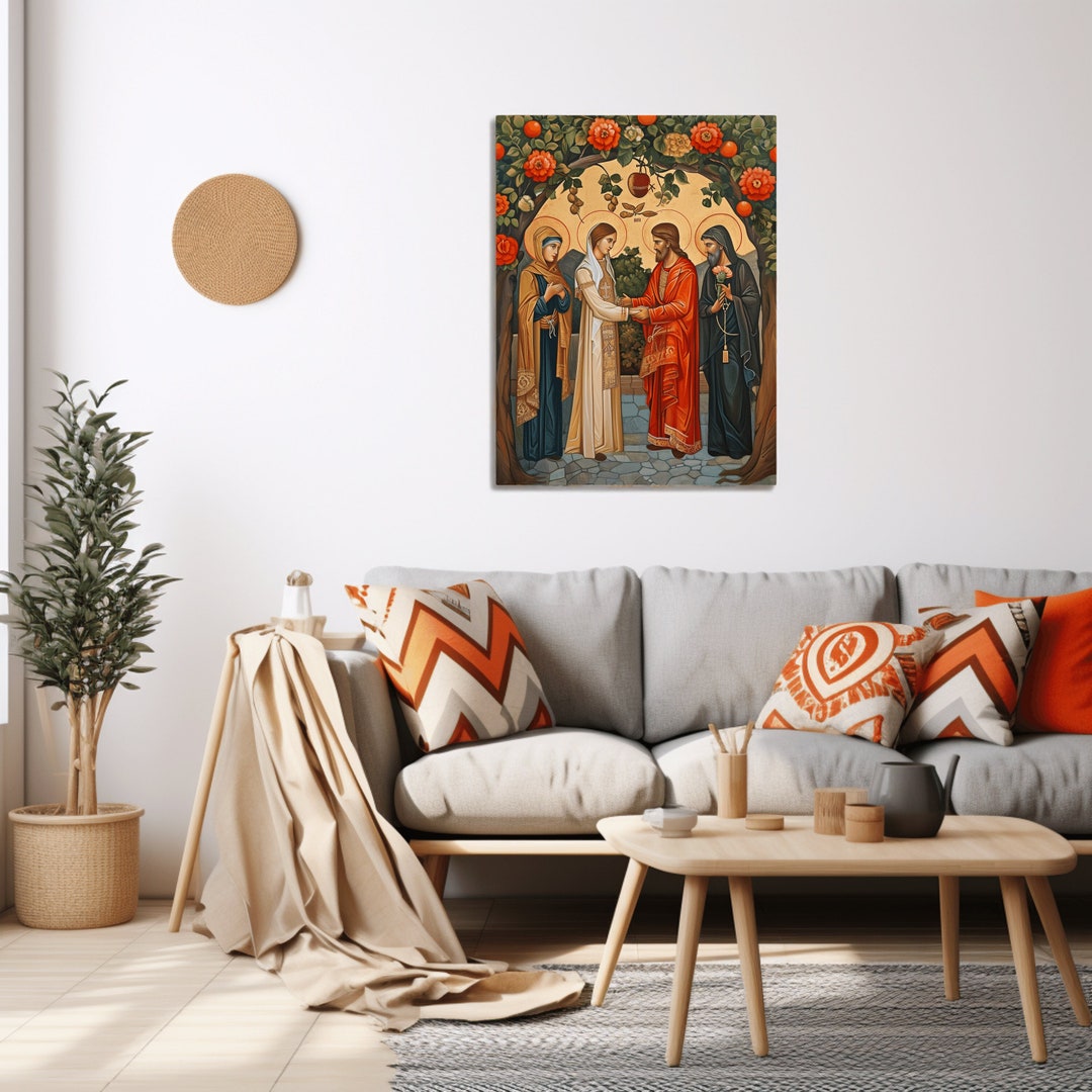 Adam and Eve Wedding Byzantine Museum Grade Poster, Roman Catholic ...