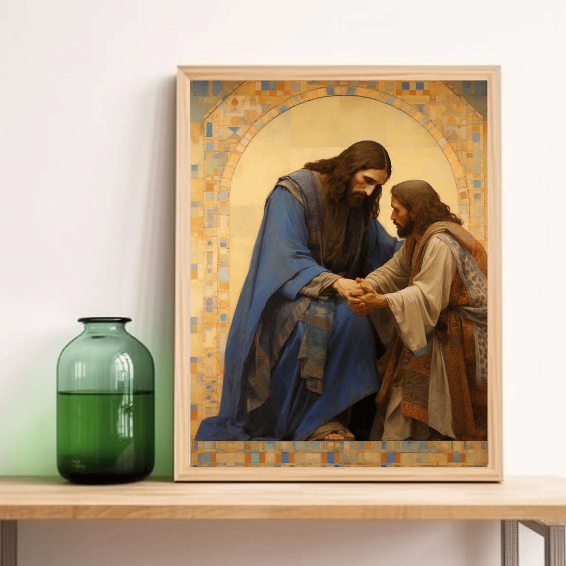 Parable of the Prodigal Son Gustav Klimt Poster, Symbolic Forgiving ...