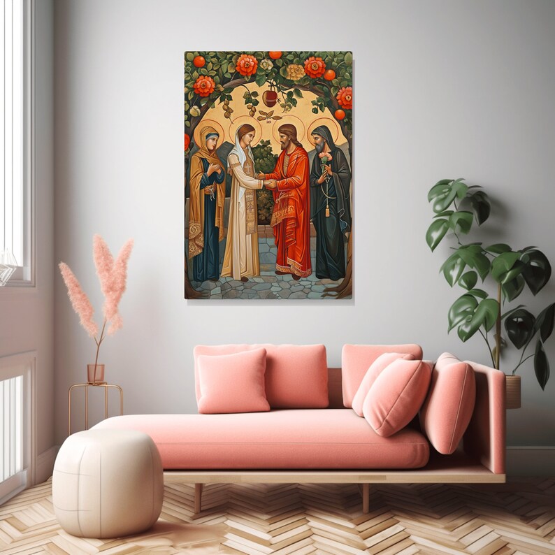 Adam and Eve Wedding Byzantine Museum Grade Poster, Roman Catholic ...