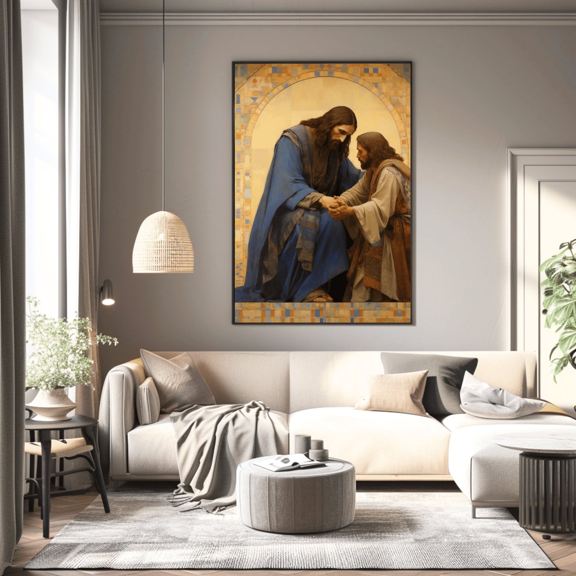 Parable of the Prodigal Son Gustav Klimt Poster, Symbolic Forgiving ...