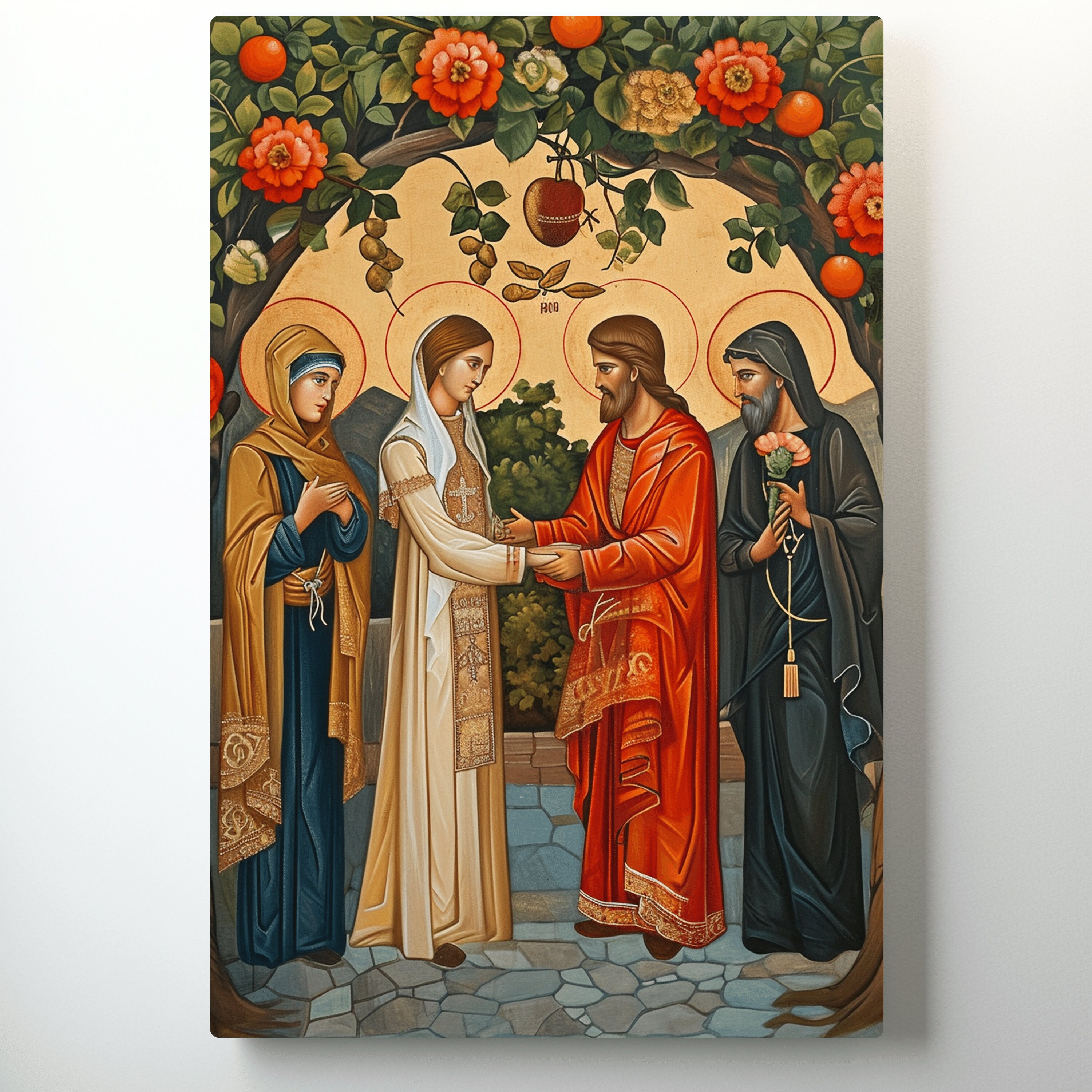 Adam and Eve Wedding Byzantine Museum Grade Poster, Roman Catholic ...