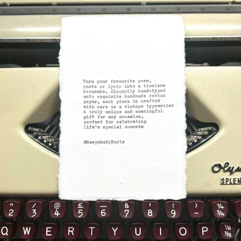 Handmade Paper With Personalized Print - Etsy UK