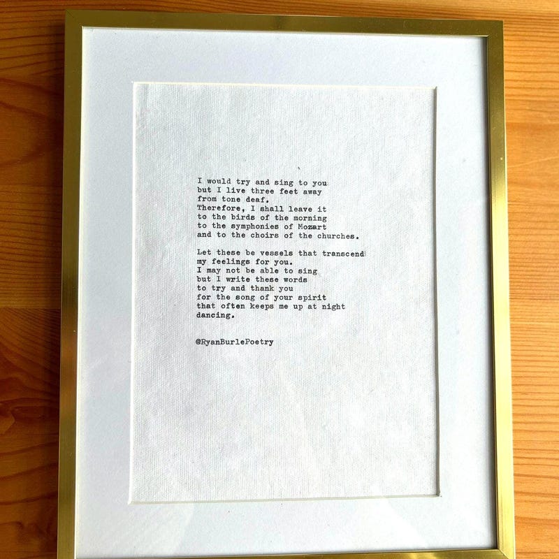Custom Poem on Parchment - Etsy UK
