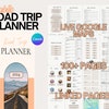 Road Trip Planner Printable Pdf Canva Template Planner Digital ...