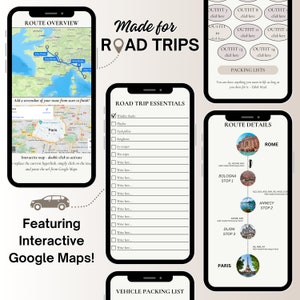 MRR Road Trip Planner Editable Canva Template Survival Kit for Travel ...