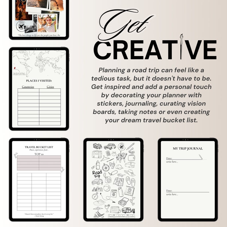 MRR Road Trip Planner Editable Canva Template Survival Kit for Travel ...