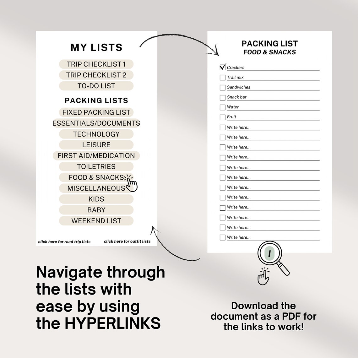 Editable Travel Packing List Template Canva Travel Checklist Family ...