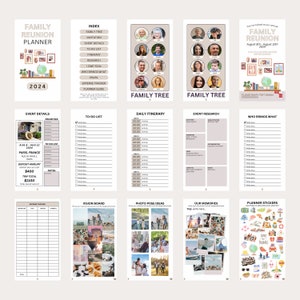 Family Reunion Planning Guide for Family Reunion Digital Planner Kit ...