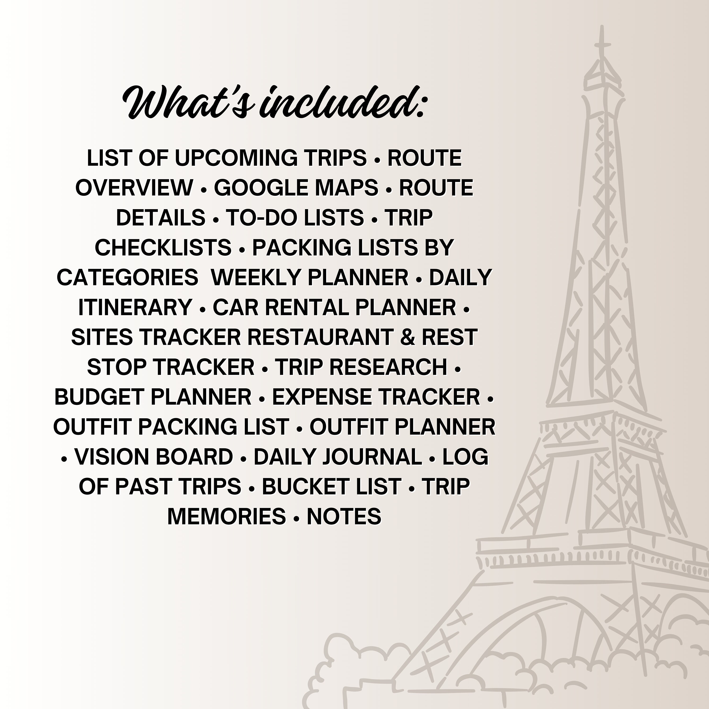 Road Trip Map Family Vacation Itinerary Template for Family Road Trip ...