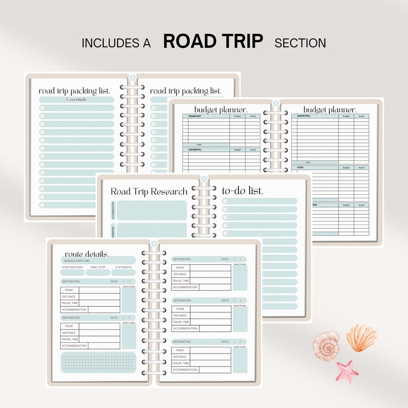 Summer Holiday Planner Template Digital Travel Journal Goodnotes Canva ...
