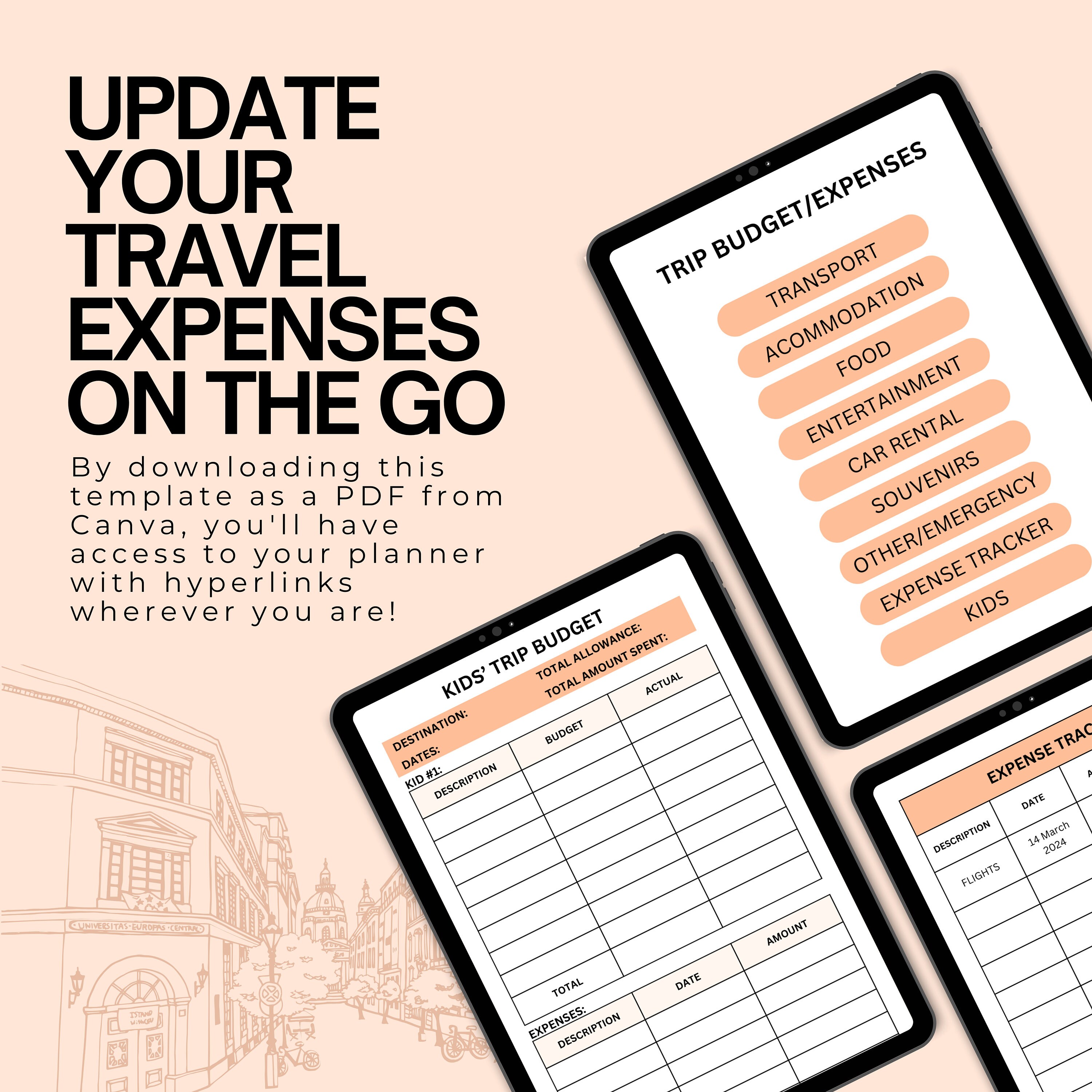 Family Vacation Itinerary Template Family Trip Schedule Planner ...