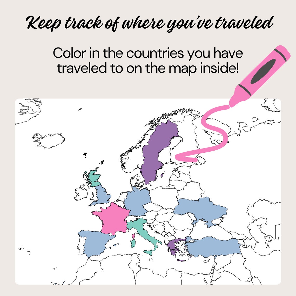 Road Trip Planner Printable Pdf Canva Template Planner Digital ...