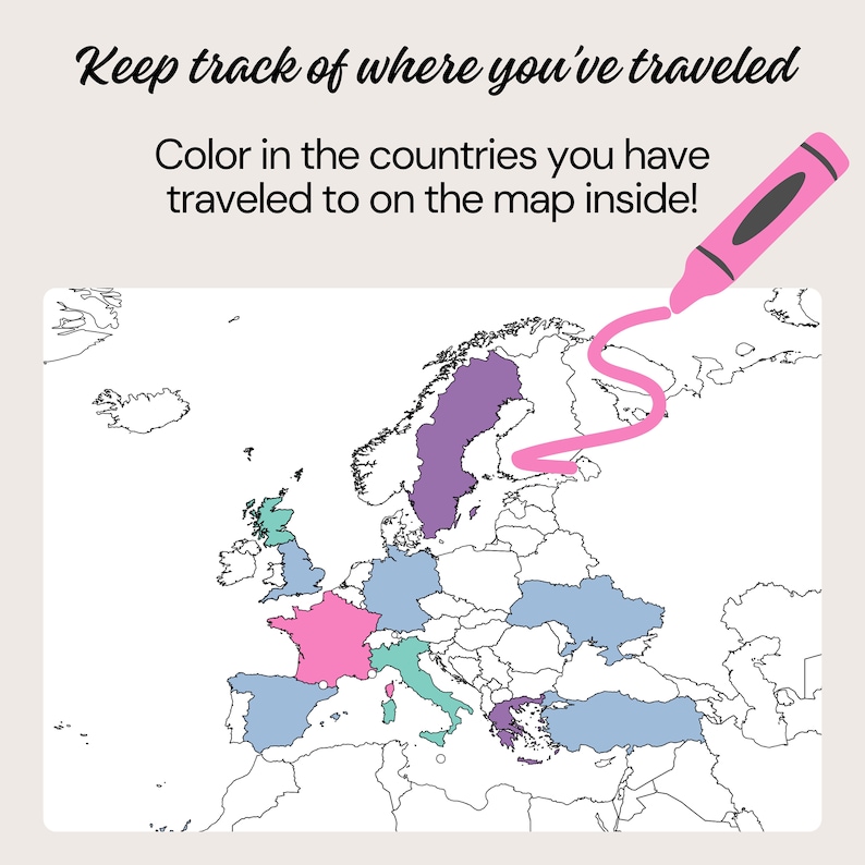 Road Trip Planner Printable Pdf Canva Template Planner Digital ...