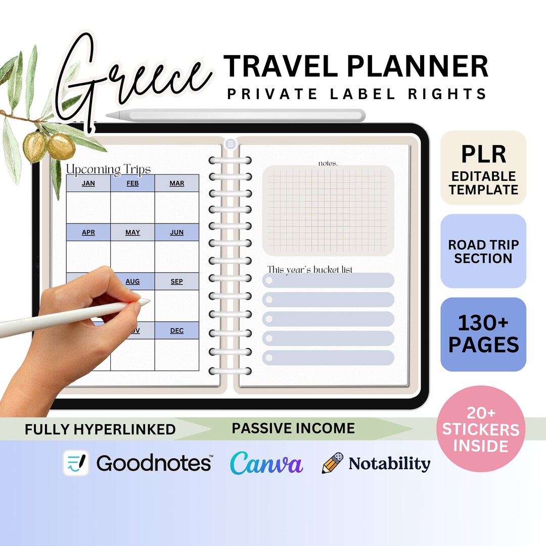 Travel Itinerary PLR Private Label Rights Family Vacation Itinerary ...