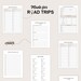 Road Trip Planner Printable Pdf Canva Template Planner Digital ...
