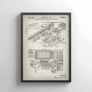 ENIAC First Programmable Computer From 1964 From US Patent Office ...