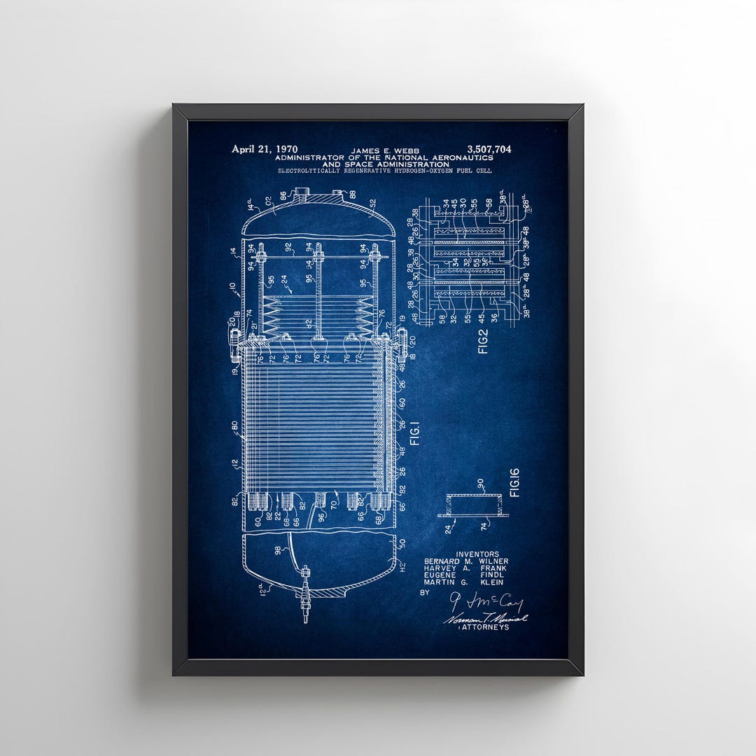 Hydrogen Fuel Cell Design by NASA From the US Patent Office. Perfect ...