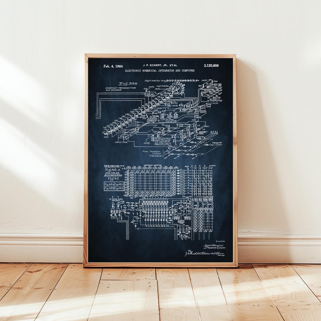 ENIAC First Programmable Computer From 1964 From US Patent Office ...