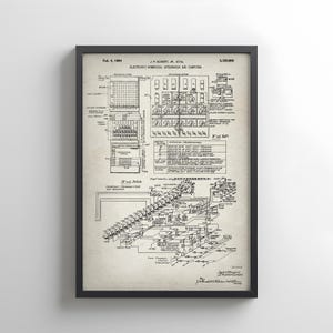 ENIAC First Programmable Computer From 1964 From US Patent Office ...