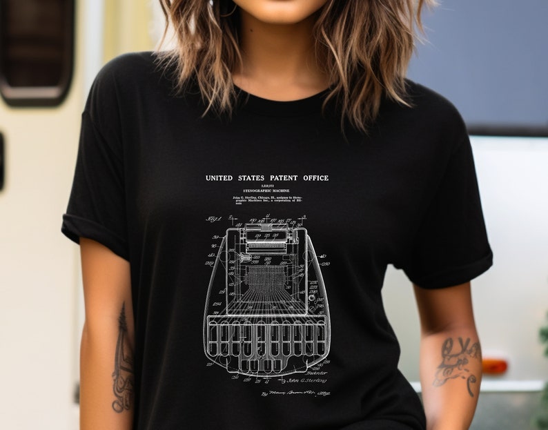 Design of Stenography Machine From the US Patent Office Perfect Gift ...