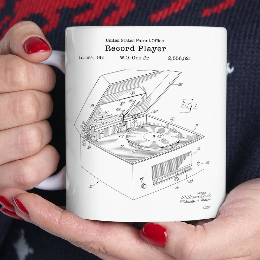 FREE US Post. Vintage Phonograph Record Player Patent From US Patent ...