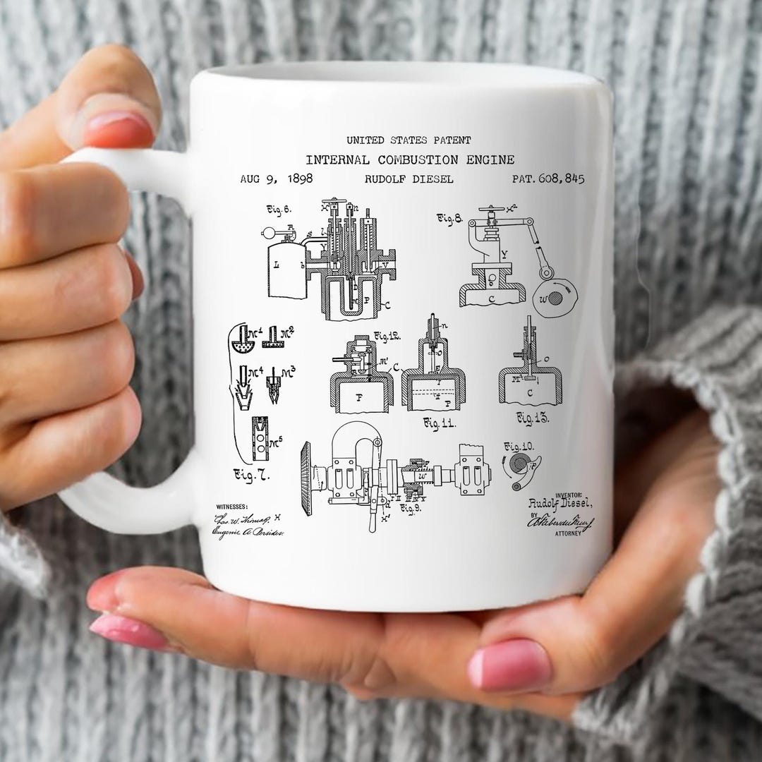 Design of Internal Combustion Engine by Diesel From US Patent Office ...