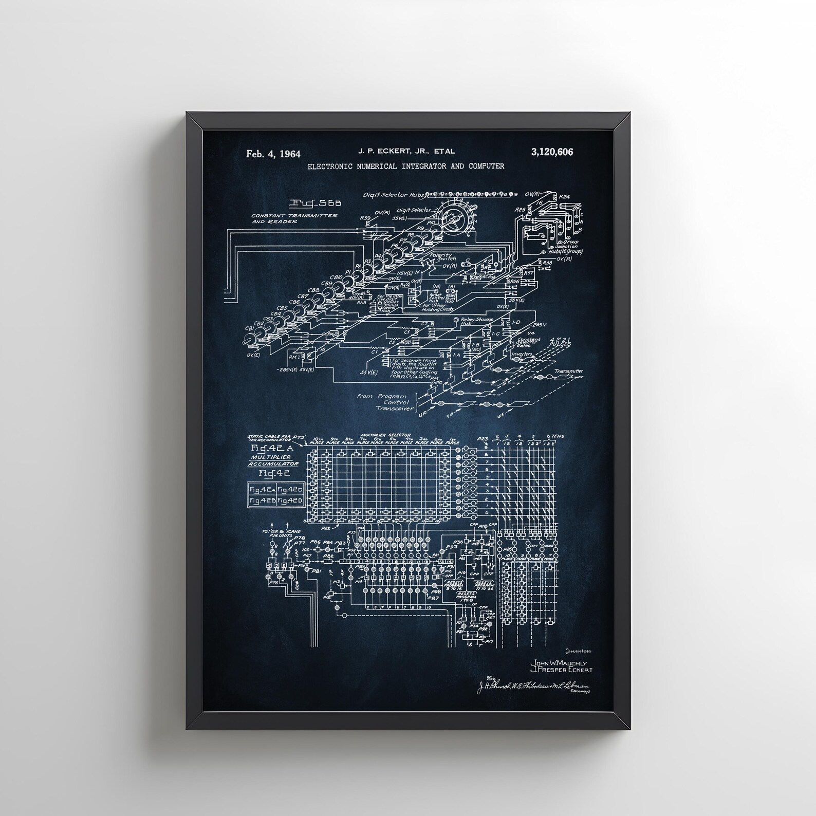 ENIAC First Programmable Computer From 1964 From US Patent Office ...