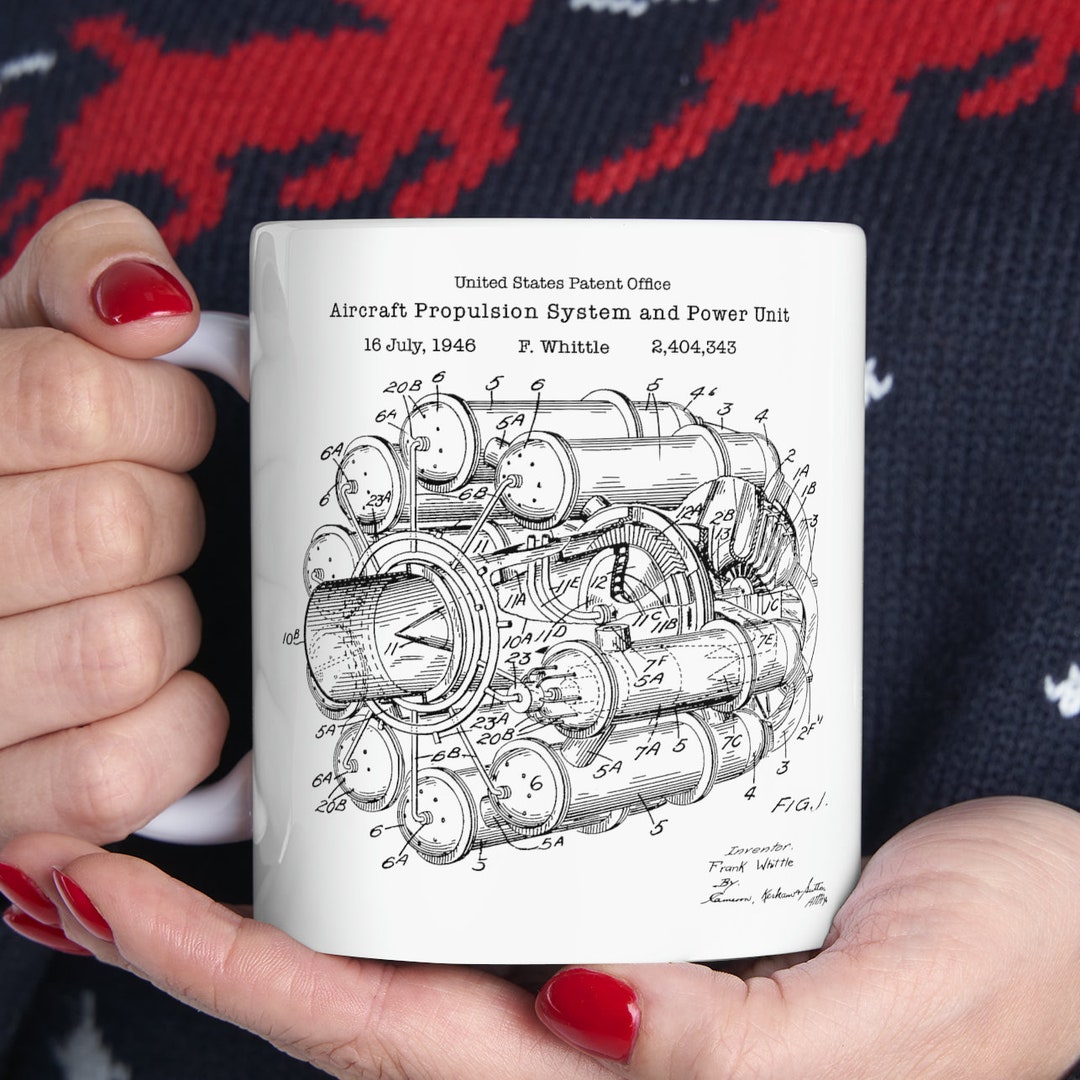 FREE US Post. Frank Whittle Aircraft Jet Engine Design From the US ...