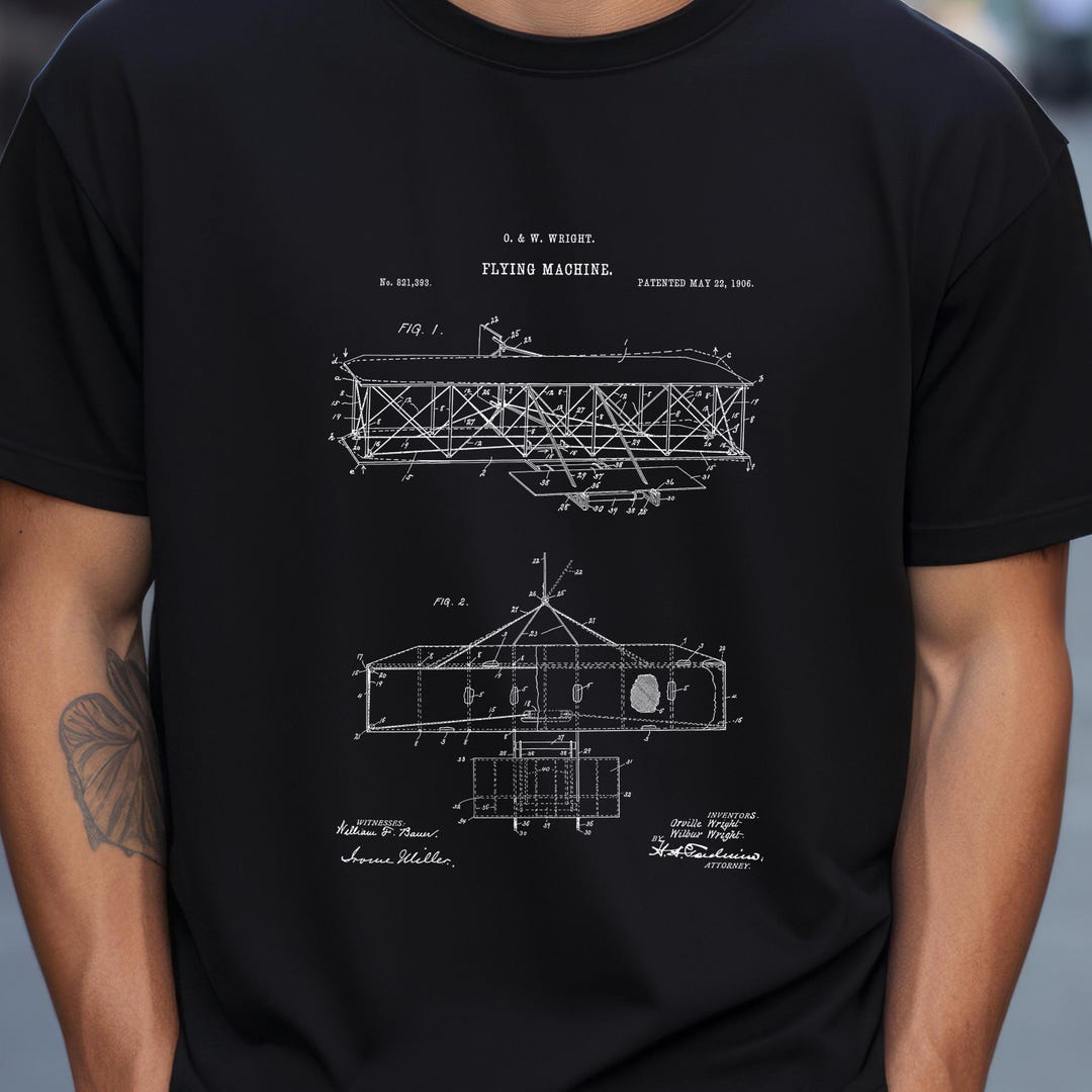 Original Airplane Flying Machine Design by Orville Wright From US ...