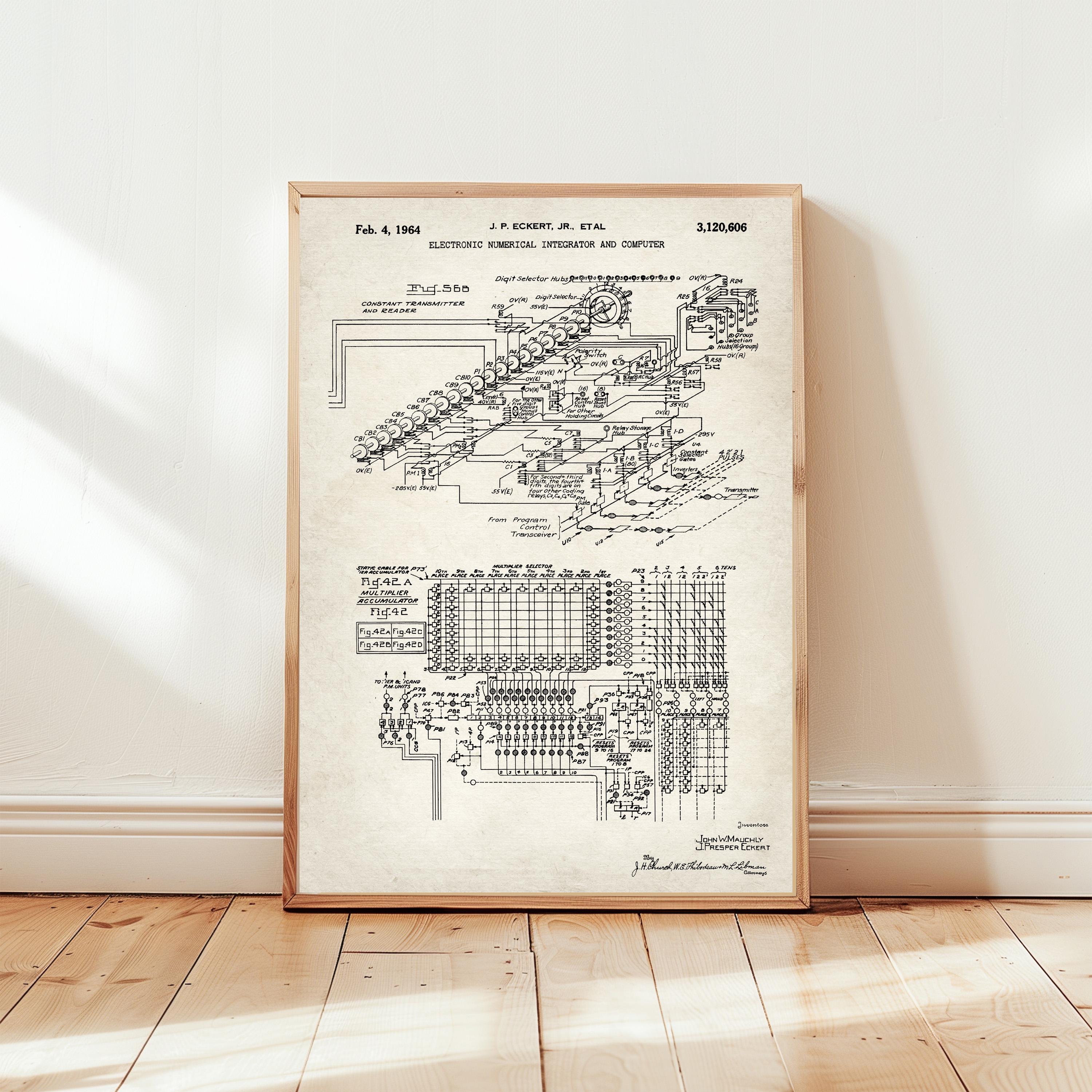 ENIAC First Programmable Computer From 1964 From US Patent Office ...
