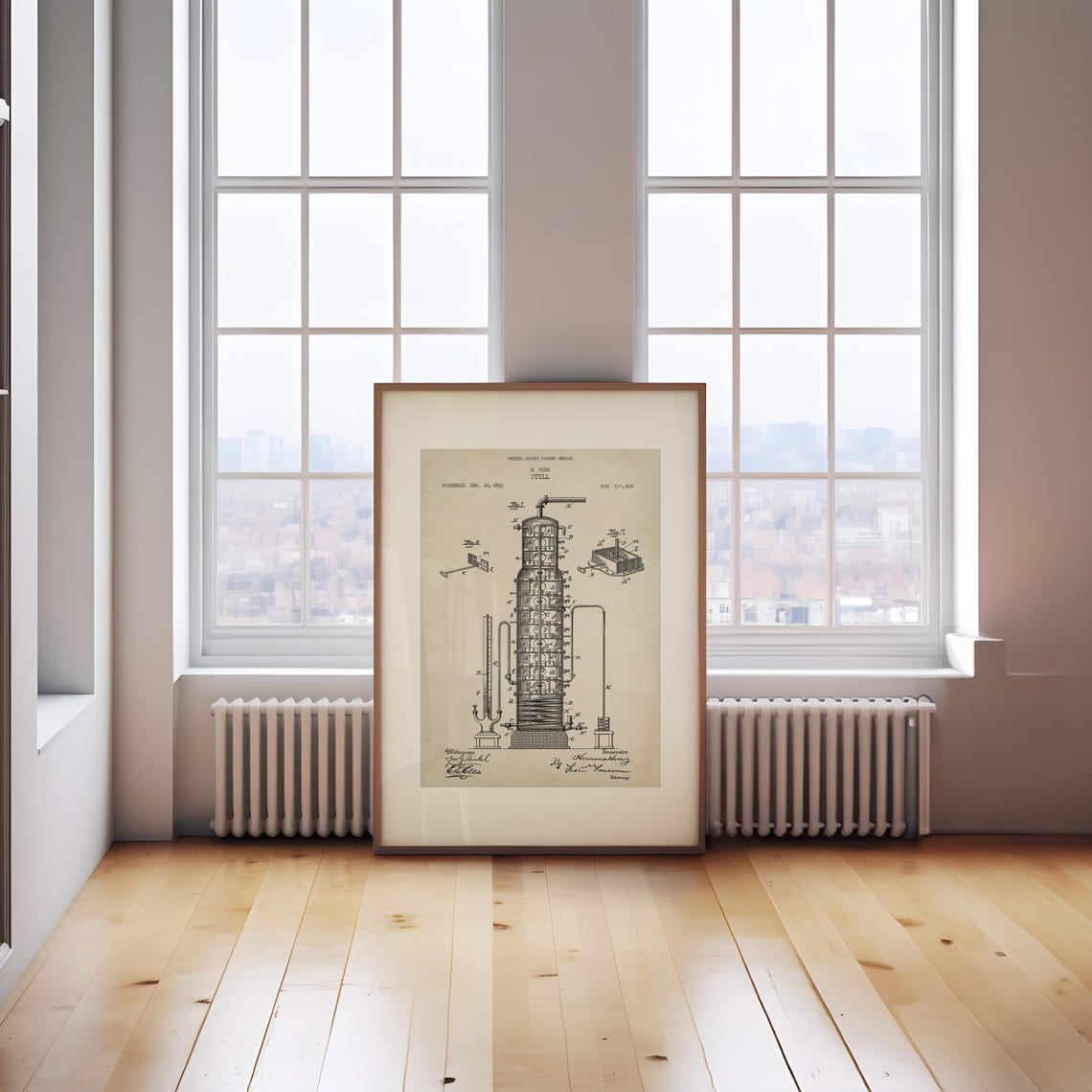 Antique Alcohol and Whisky Still Design From the US Patent Office ...