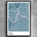 Vilnius Minimalist Map Print Poster. Quality Colourful Poster of ...