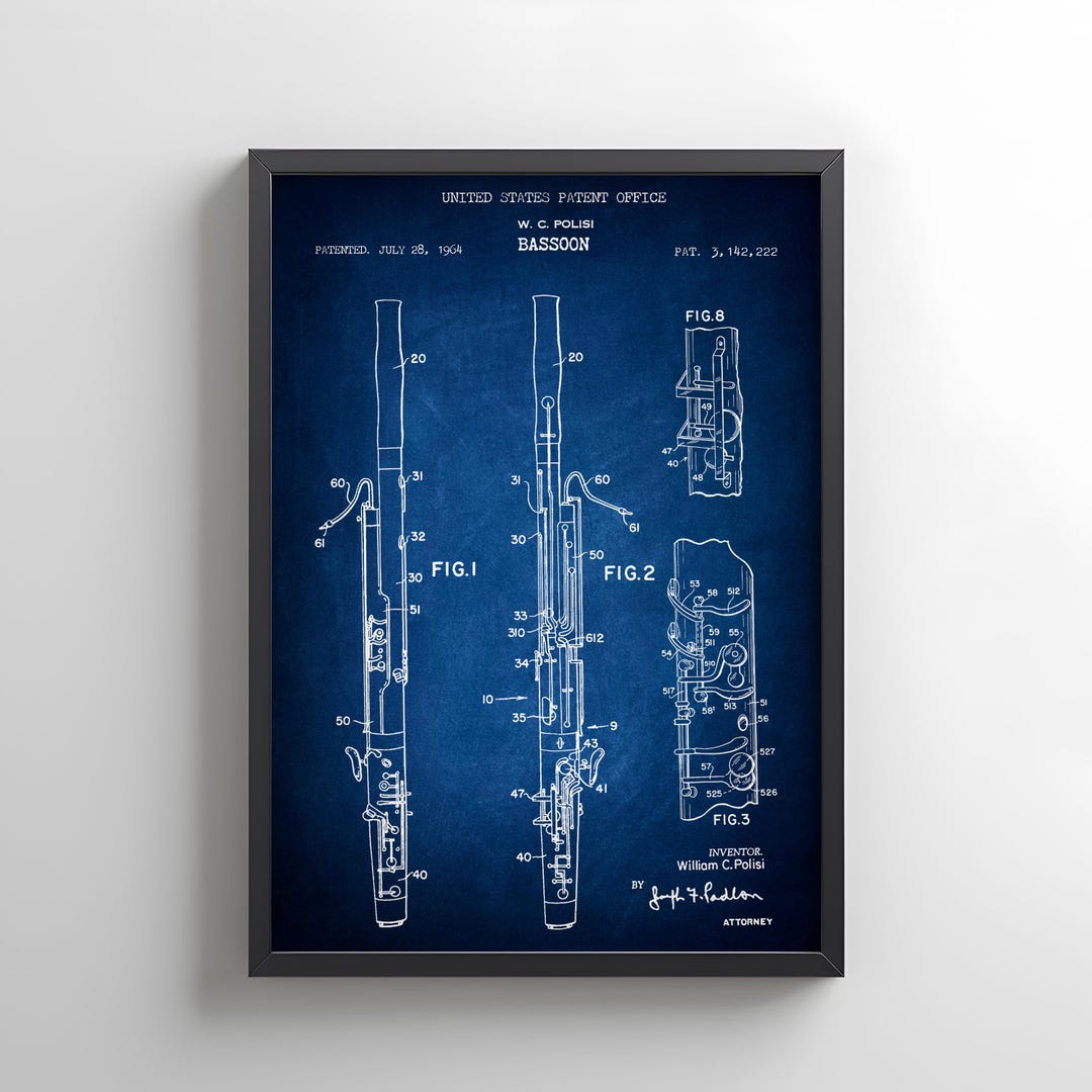 FREE US Post. Design of a Bassoon by Polisi From US Patent Office ...