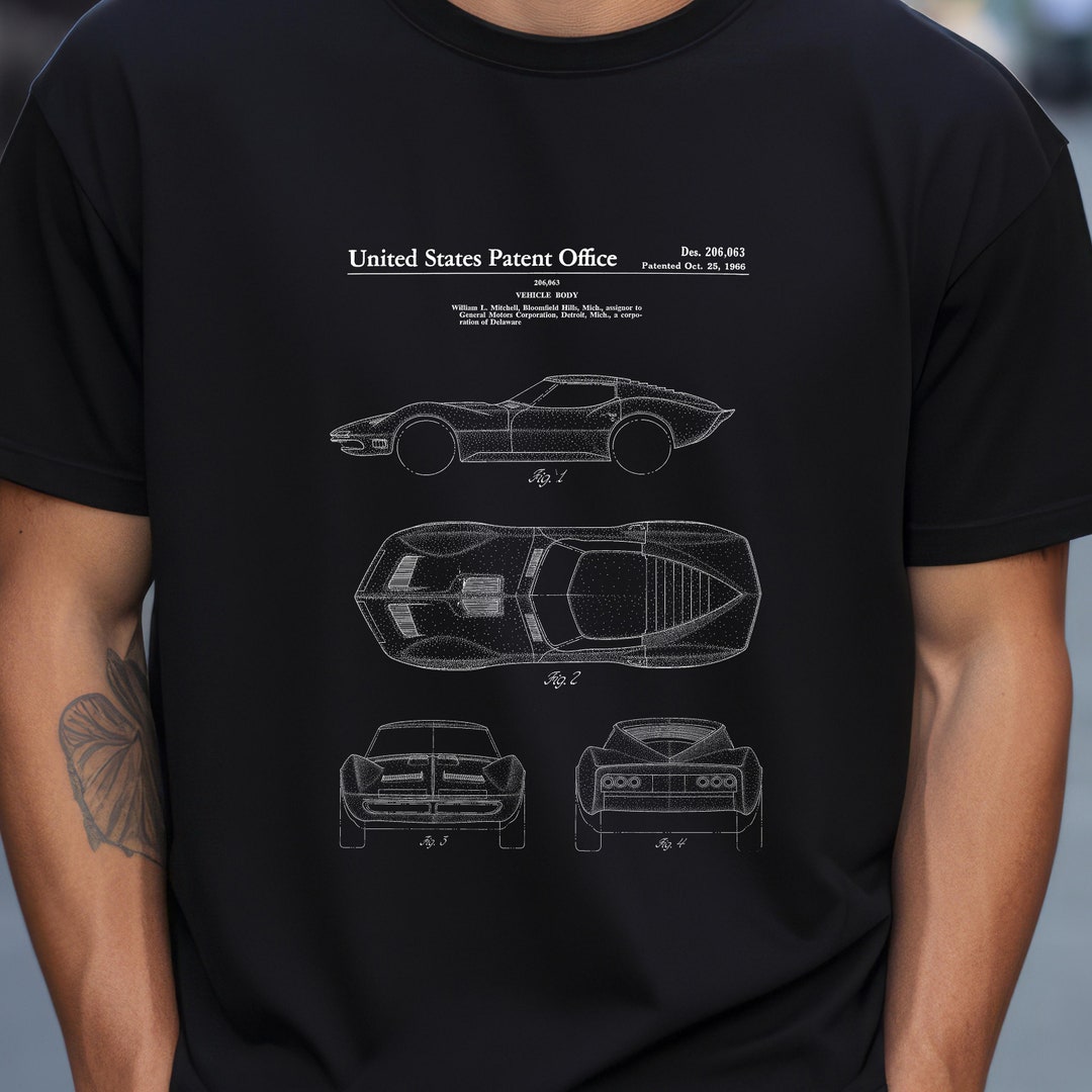 Design of Corvette Stingray Sports Car From the US Patent Office ...