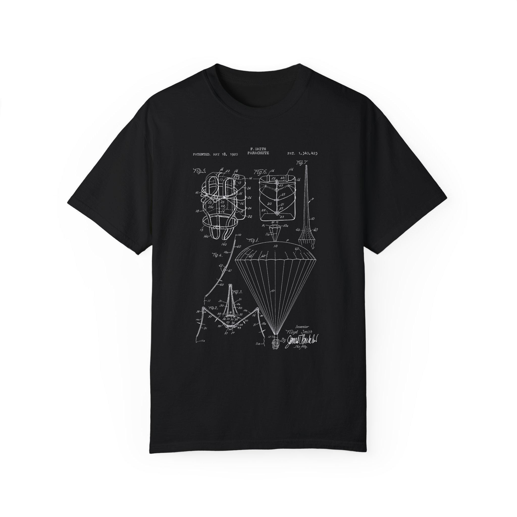 Parachute Design From 1920 From US Patent Office. T-shirt Gift for ...