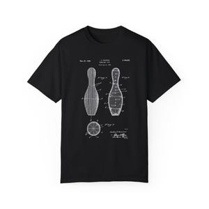 Bowling Pins Design From 1939 From US Patent Office. T-shirt Gift for ...
