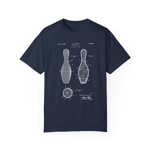 Bowling Pins Design From 1939 From US Patent Office. T-shirt Gift for ...