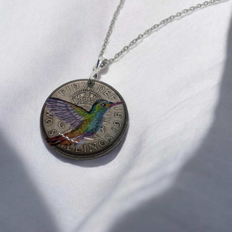 Hummingbird Coin - Etsy