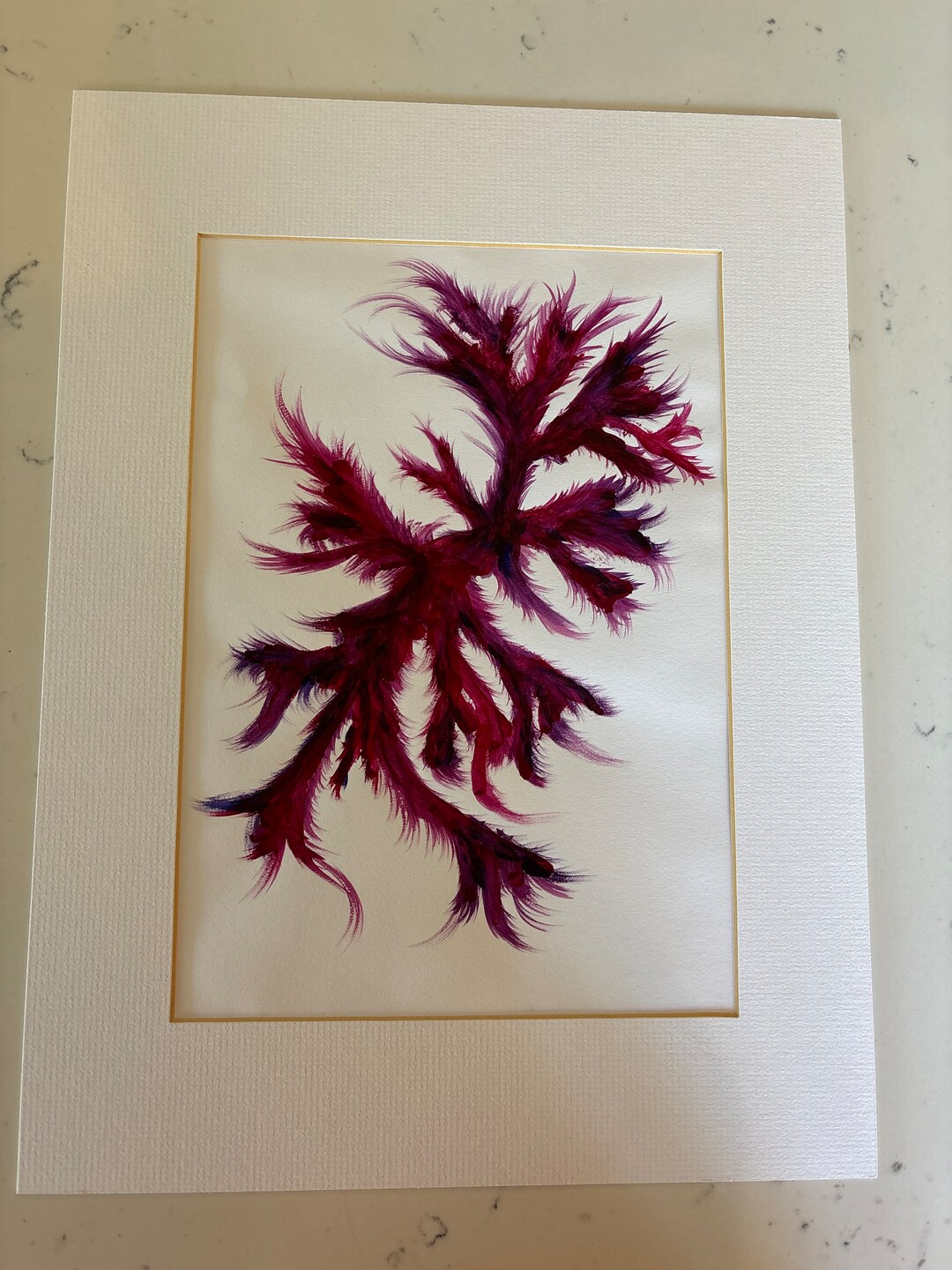 Watercolour Original Seaweed Painting - Etsy