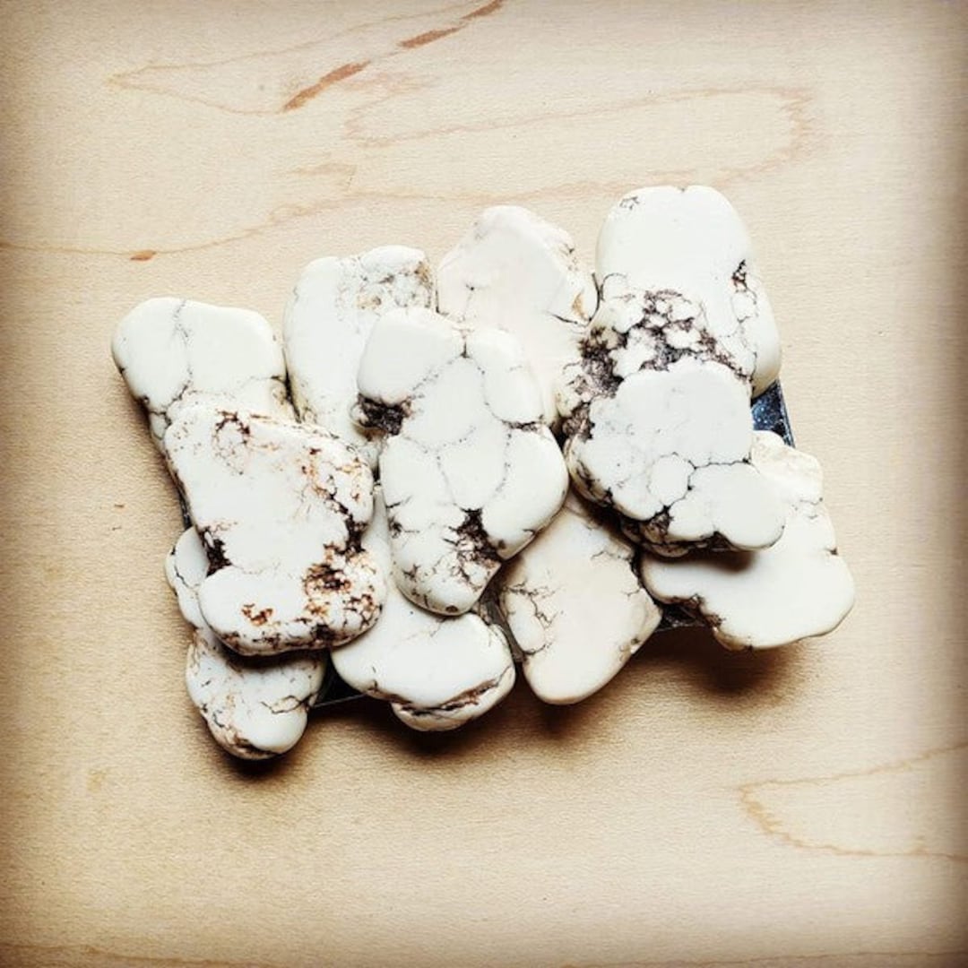 White Turquoise Slab Belt Buckle Small - Etsy