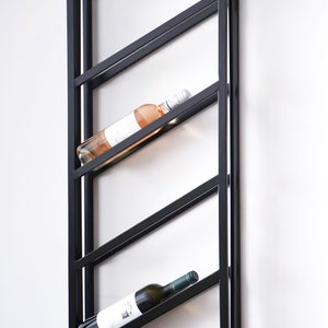 Metal Wine Rack, Wall Mounted Wine Rack, Home Gift - Etsy