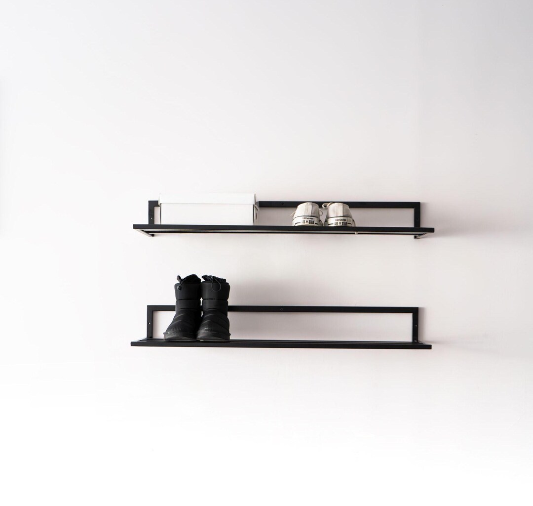 2-piece Wall Mounted Shoe Rack, Metal Shoe Rack, Household Gift - Etsy