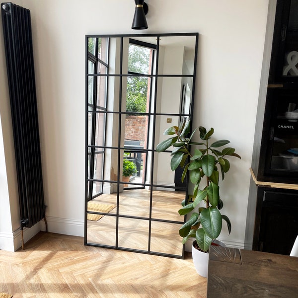 Large Industrial Mirror - Etsy