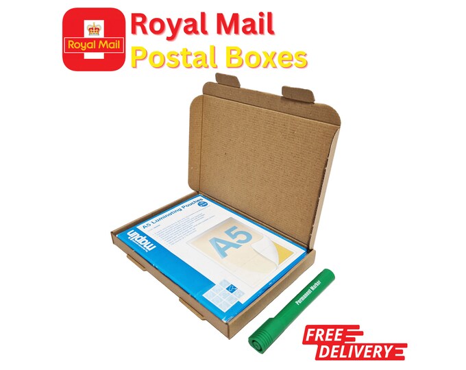 Personalised A5/C5 Postal Boxes, Small Business, Your Logo, Packaging ...