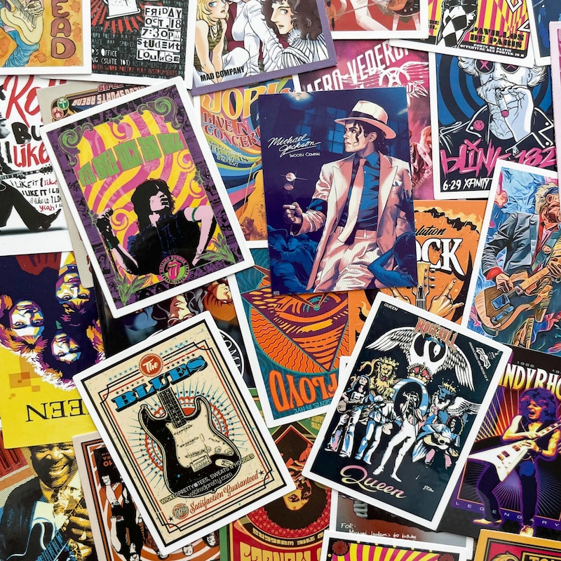 Rock Band Stickers - Etsy