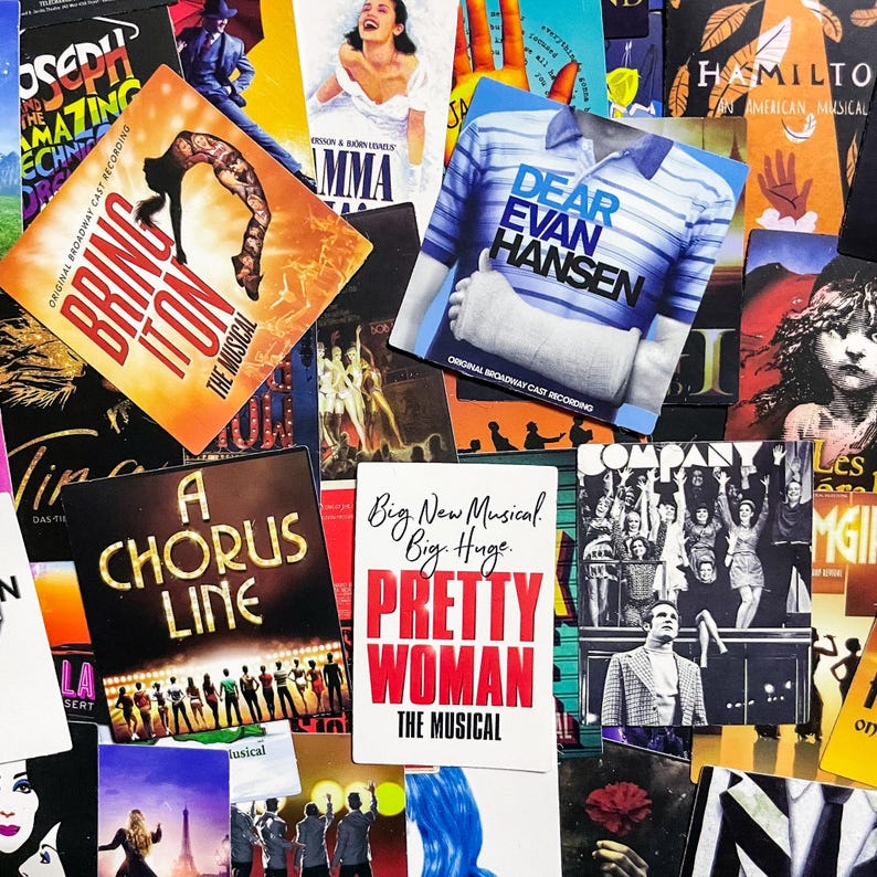 100pcs Brooaway Stickers, Musical Theater Stickers, Stage Performance ...