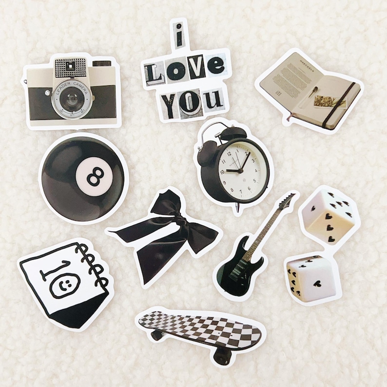 50pcs Dark Aesthetic Stickers, Vintage Vinyl Stickers, Punk Stickers ...