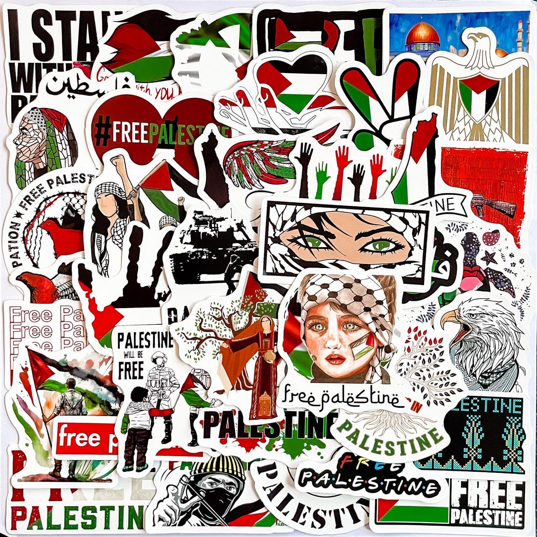 50pcs Palestine Stickers, Free Palestine Stickers, Palestine Sticker ...