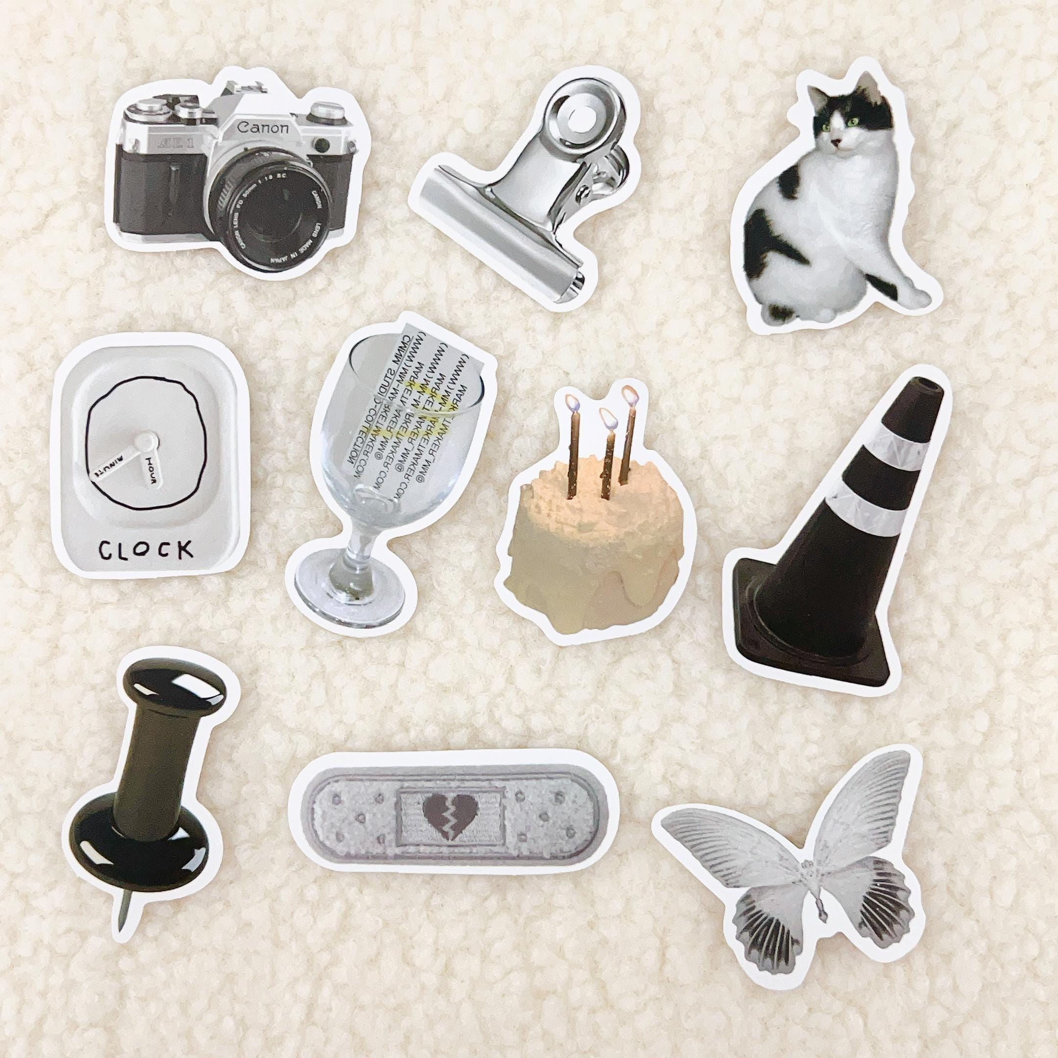 50pcs Dark Aesthetic Stickers, Vintage Vinyl Stickers, Punk Stickers ...